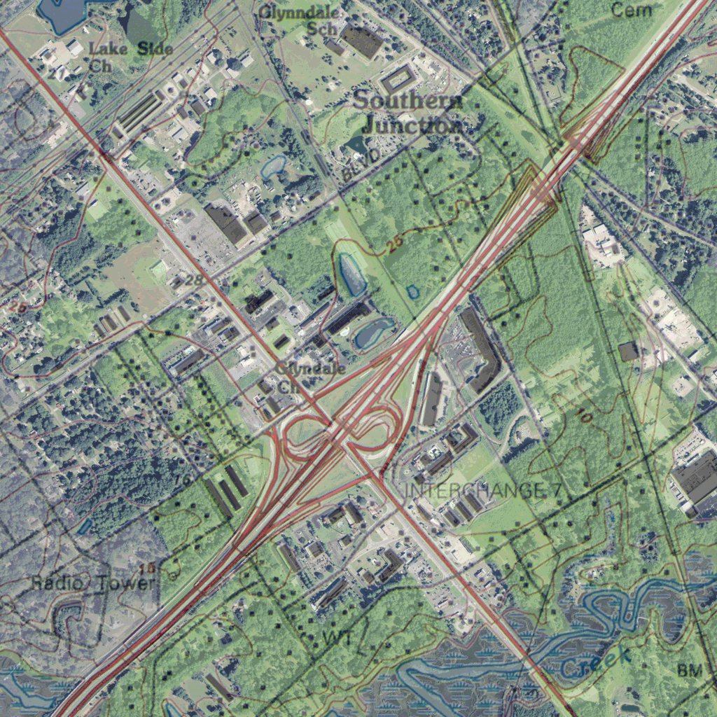 GA-BRUNSWICK WEST: GeoChange 1974-2010 Map by Western Michigan ...