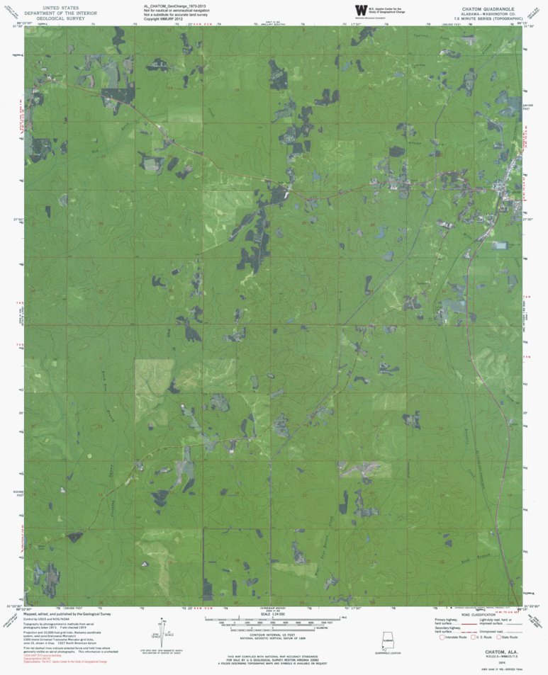AL-CHATOM: GeoChange 1973-2013 Map by Western Michigan University ...