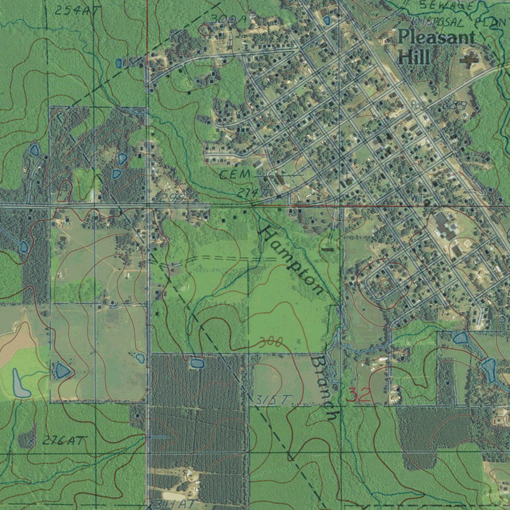 LA-PLEASANT HILL: GeoChange 1982-2013 Map by Western Michigan ...