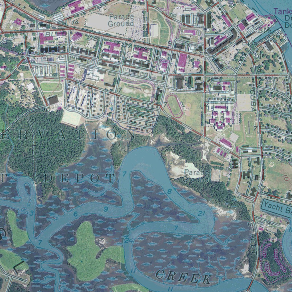 SC-PARRIS ISLAND: GeoChange 1951-2011 Map by Western Michigan ...
