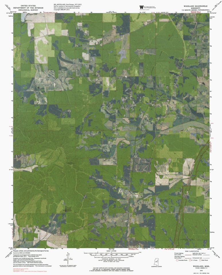 MS-WOODLAND: GeoChange 1971-2012 Map by Western Michigan University ...