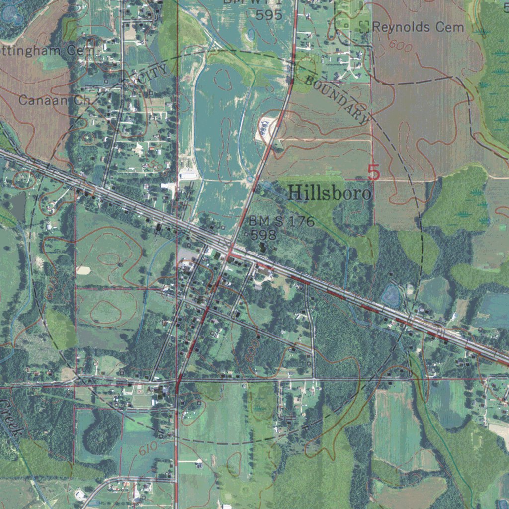 AL-HILLSBORO: GeoChange 1972-2013 Map by Western Michigan University ...