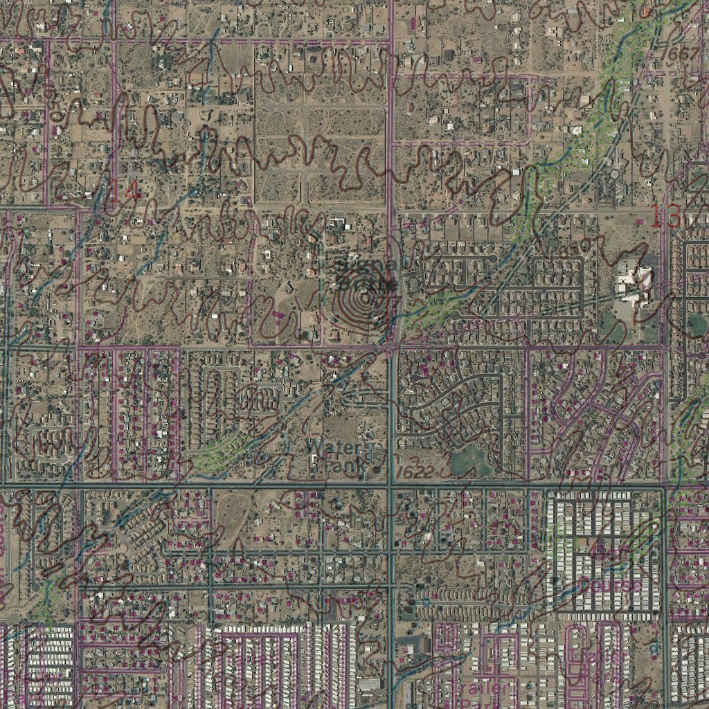 AZ-APACHE JUNCTION: GeoChange 1955-2010 Map by Western Michigan ...
