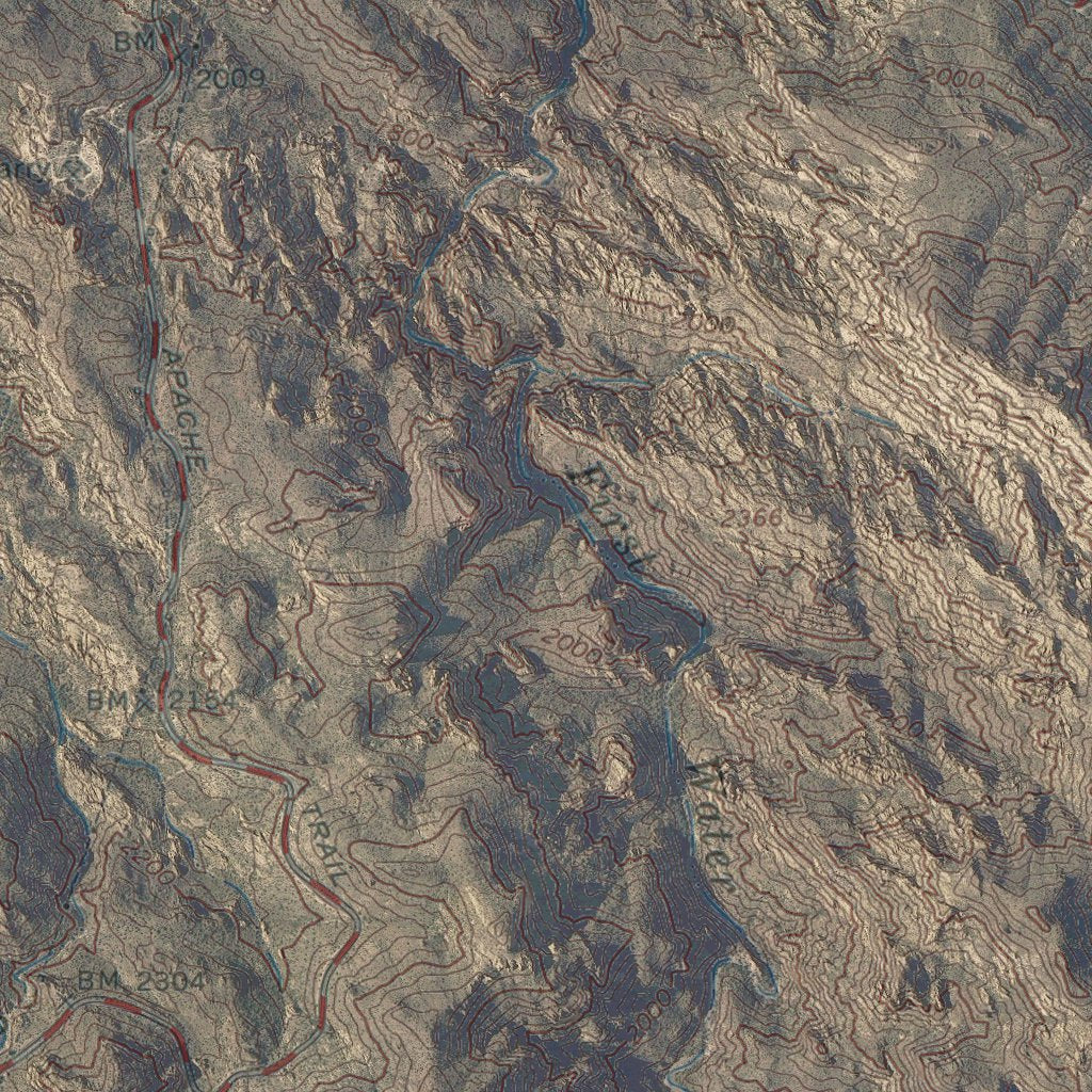 AZ-MORMON FLAT DAM: GeoChange 1962-2010 Map by Western Michigan ...