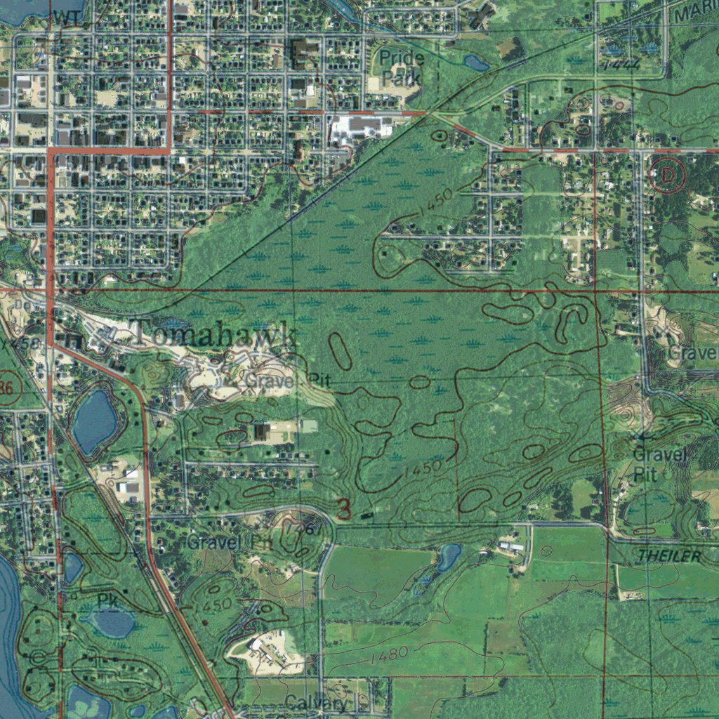 WI-TOMAHAWK: GeoChange 1964-2013 Map by Western Michigan University ...