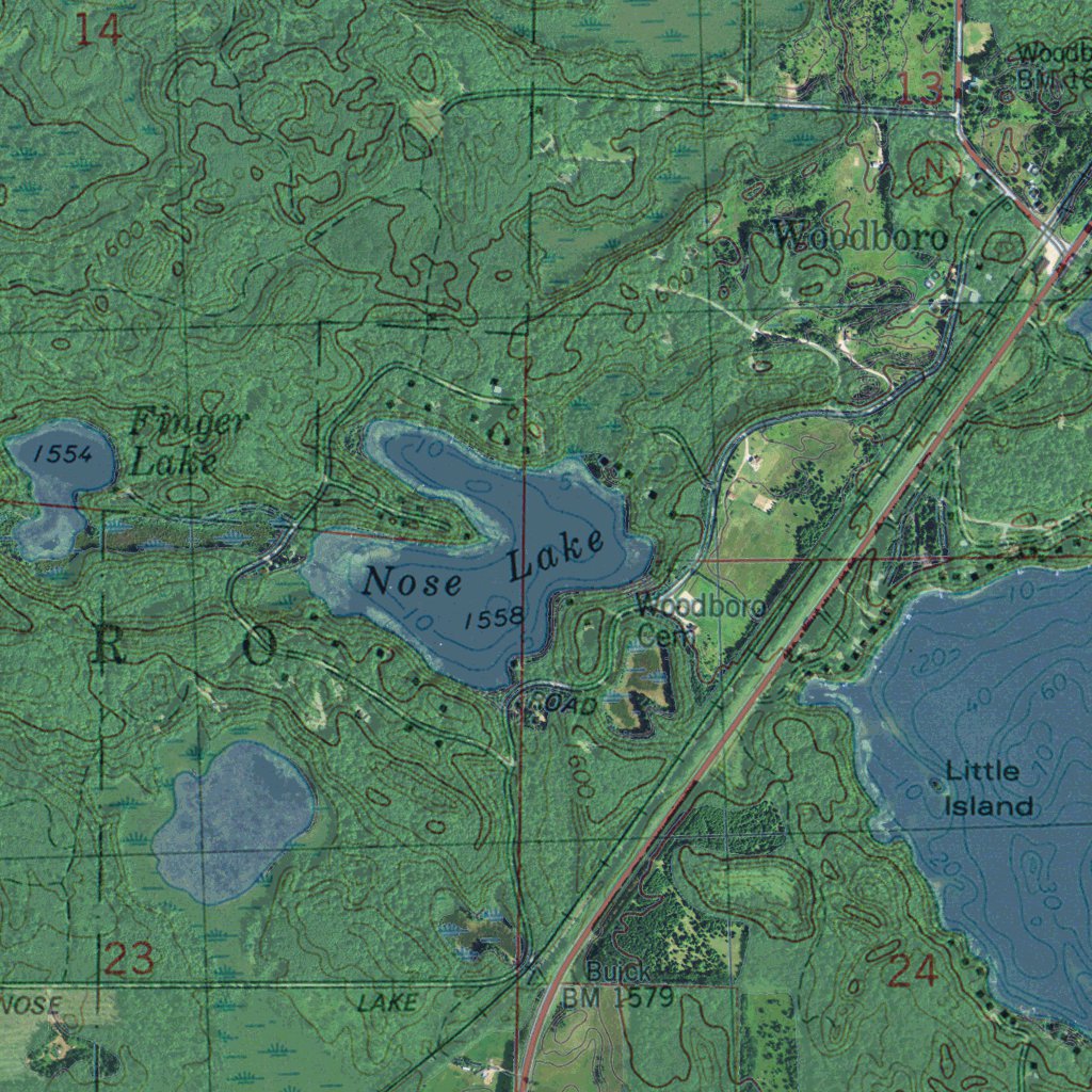 WI-WOODBORO: GeoChange 1964-2013 Map by Western Michigan University ...