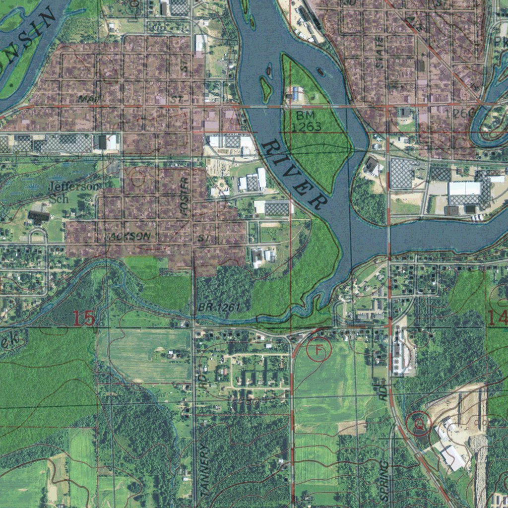 WI-MERRILL: GeoChange 1964-2013 Map by Western Michigan University ...