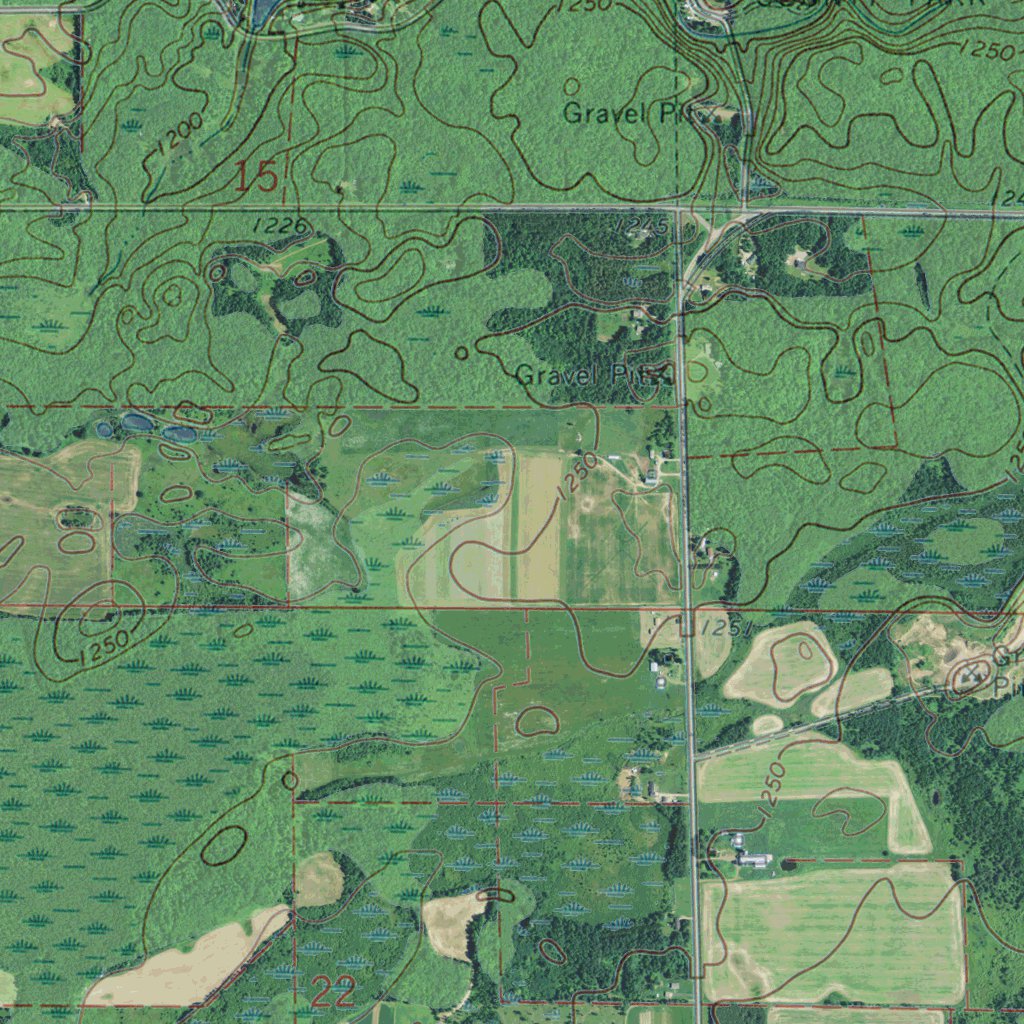 WI-BIG FALLS DAM: GeoChange 1969-2013 Map by Western Michigan ...