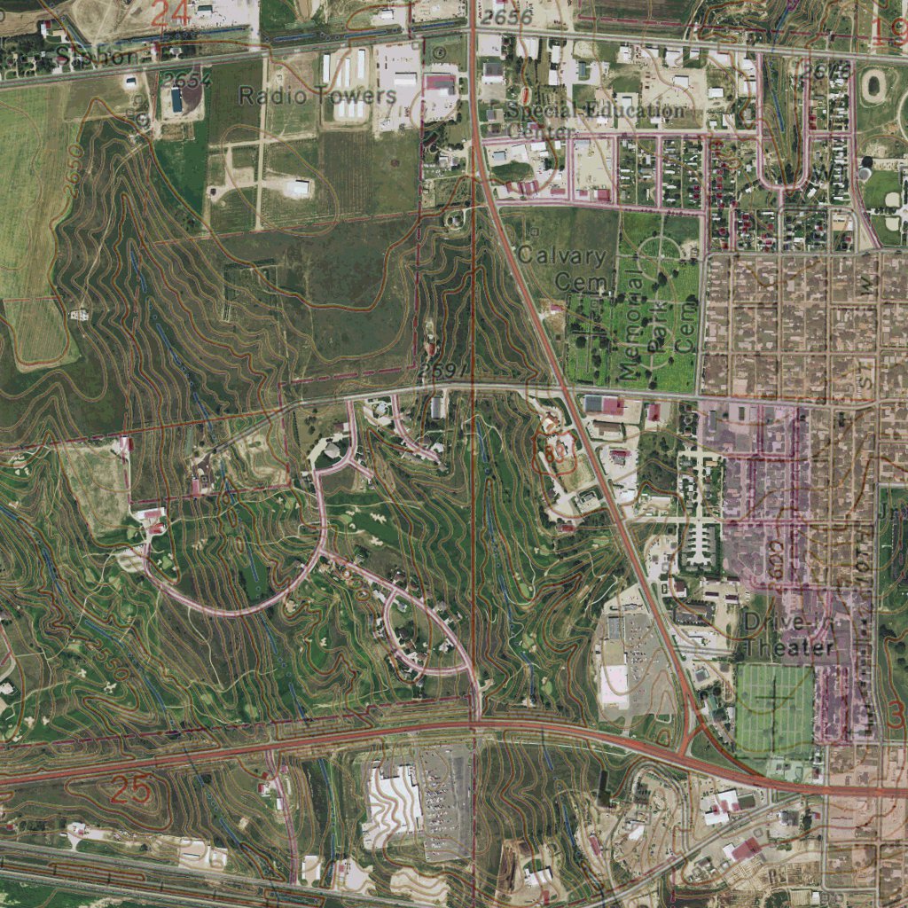 NE-MCCOOK WEST: GeoChange 1965-2014 Map by Western Michigan University ...