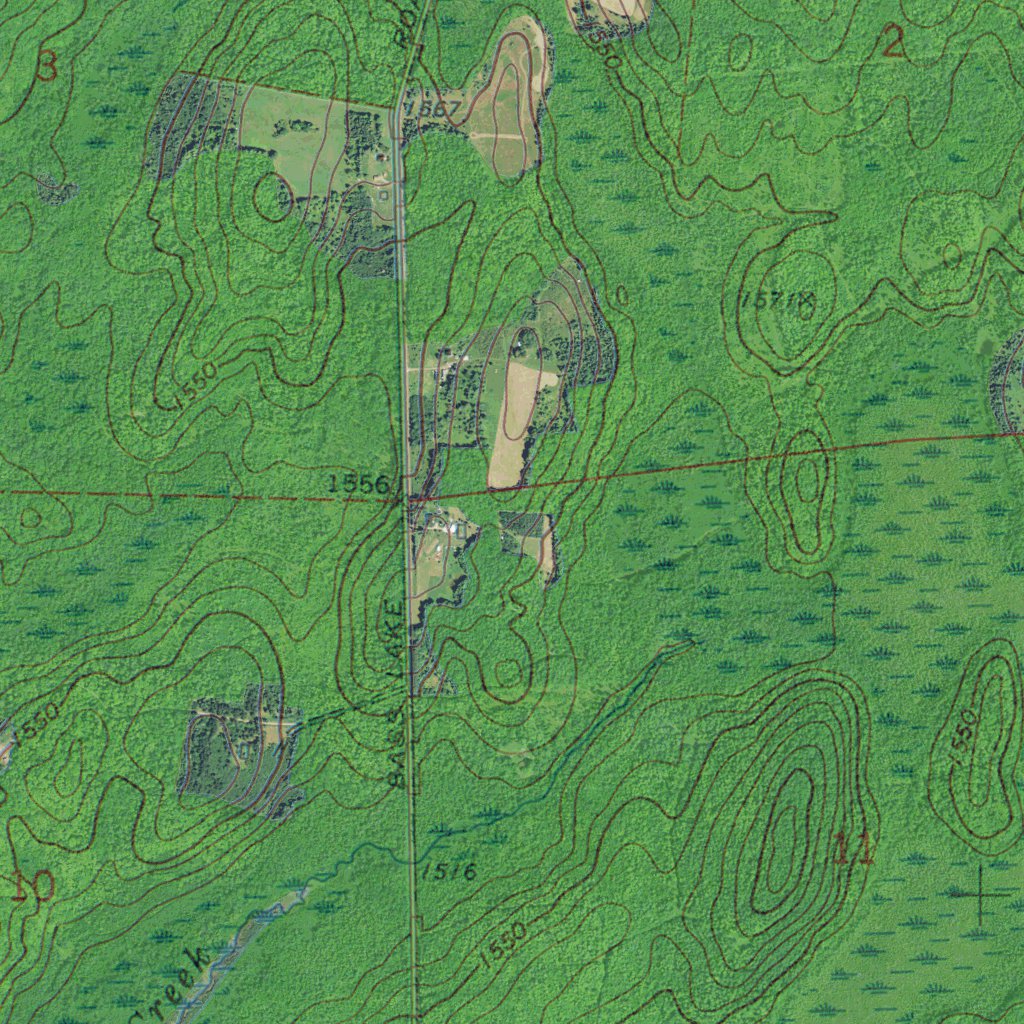 WI-BUTTERNUT LAKE: GeoChange 1969-2013 Map by Western Michigan ...