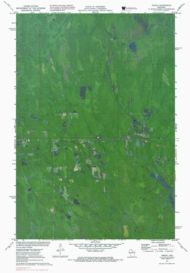 WI-TRIPOLI: GeoChange 1969-2013 Map by Western Michigan University ...