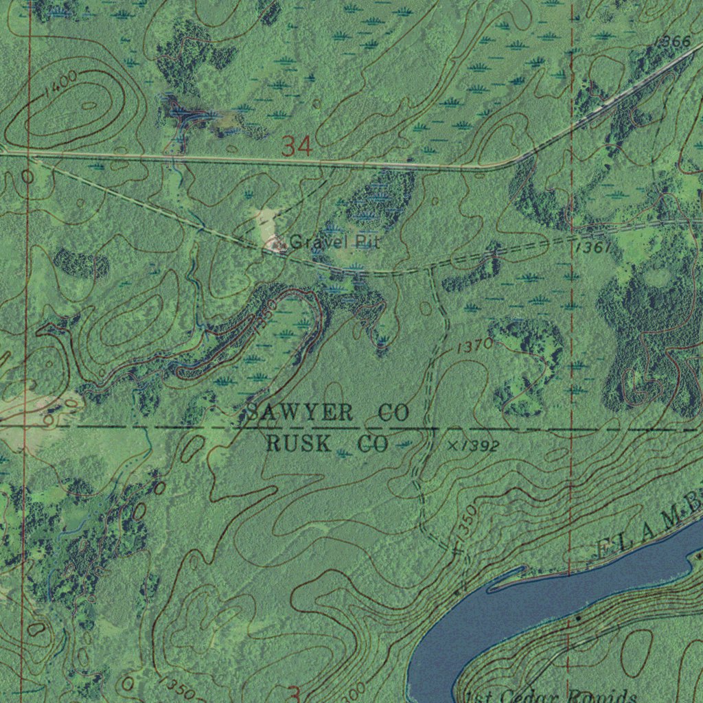 WI-INGRAM NE: GeoChange 1969-2013 Map by Western Michigan University ...