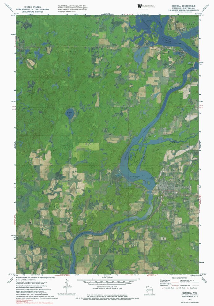 WI-CORNELL: GeoChange 1973-2013 Map by Western Michigan University ...