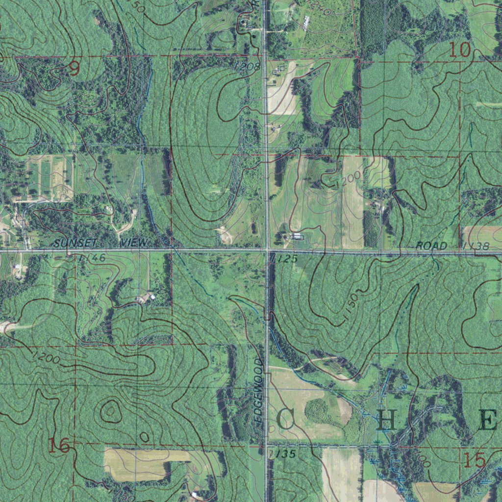 WI-MOOSE EAR LAKE: GeoChange 1975-2013 Map by Western Michigan ...