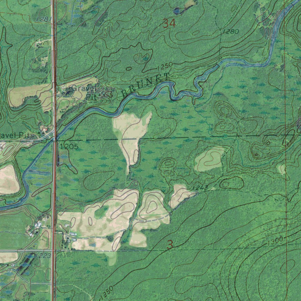 WI-HOGSBACK CREEK: GeoChange 1971-2013 Map by Western Michigan ...
