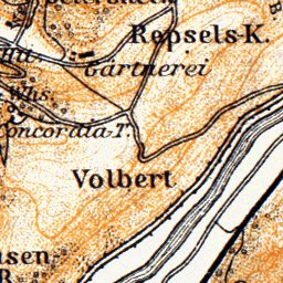 Ems and environs Map, 1905 by Waldin | Avenza Maps