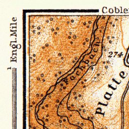Ems and environs Map, 1905 by Waldin | Avenza Maps