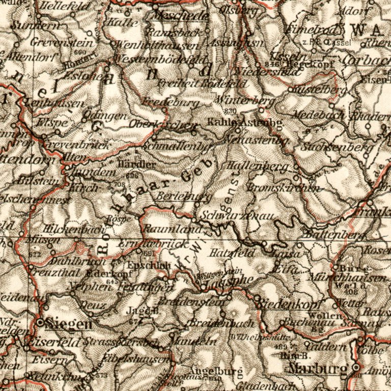 Germany, central regions. General Map, 1906 by Waldin | Avenza Maps