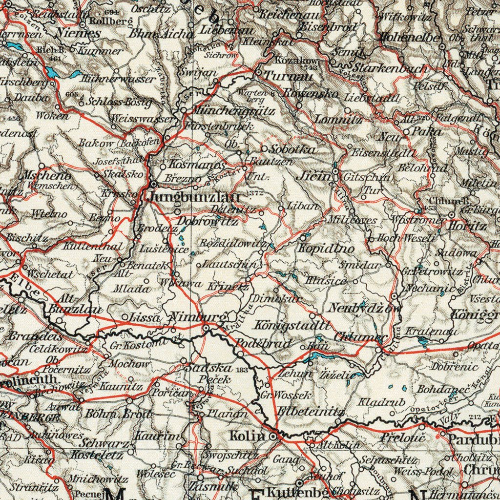 Eastern Germany Map, 1905 by Waldin | Avenza Maps