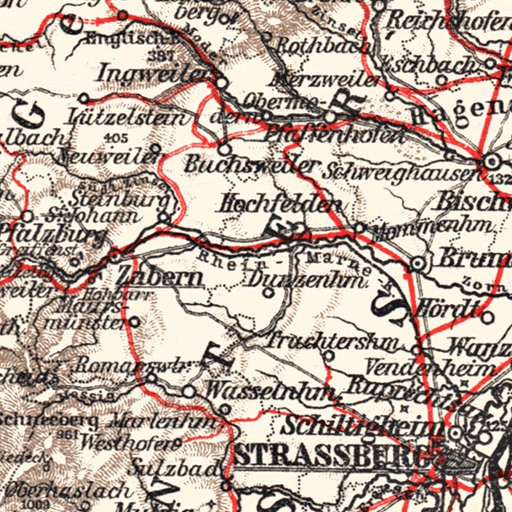 Germany, southwestern regions. General Map, 1913 by Waldin | Avenza Maps