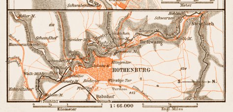 Rothenburg environs Map, 1909 by Waldin | Avenza Maps
