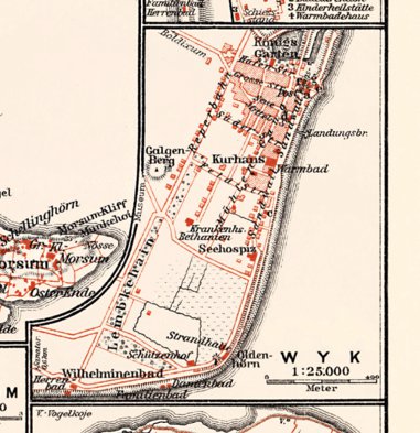 Wyk town plan, 1911 Map by Waldin | Avenza Maps