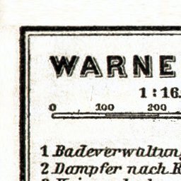 Warnemünde town plan, 1911 Map by Waldin | Avenza Maps