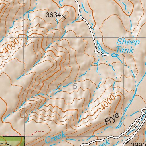 Coronado National Forest Quadrangle: THATCHER Map by US Forest Service ...