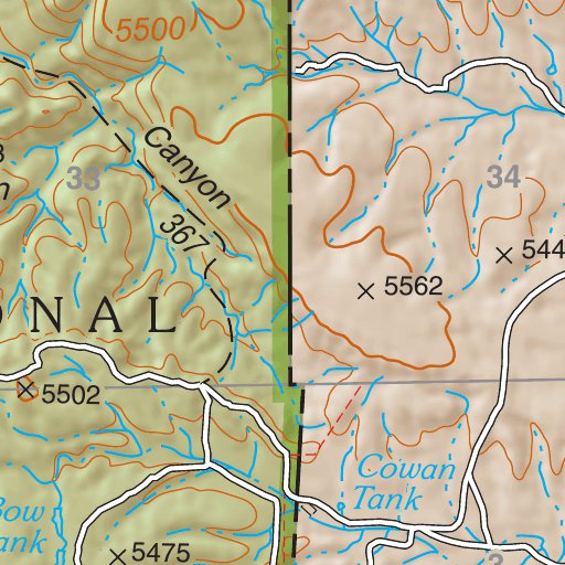 Coronado National Forest Quadrangle: CLANTON DRAW Map by US Forest ...