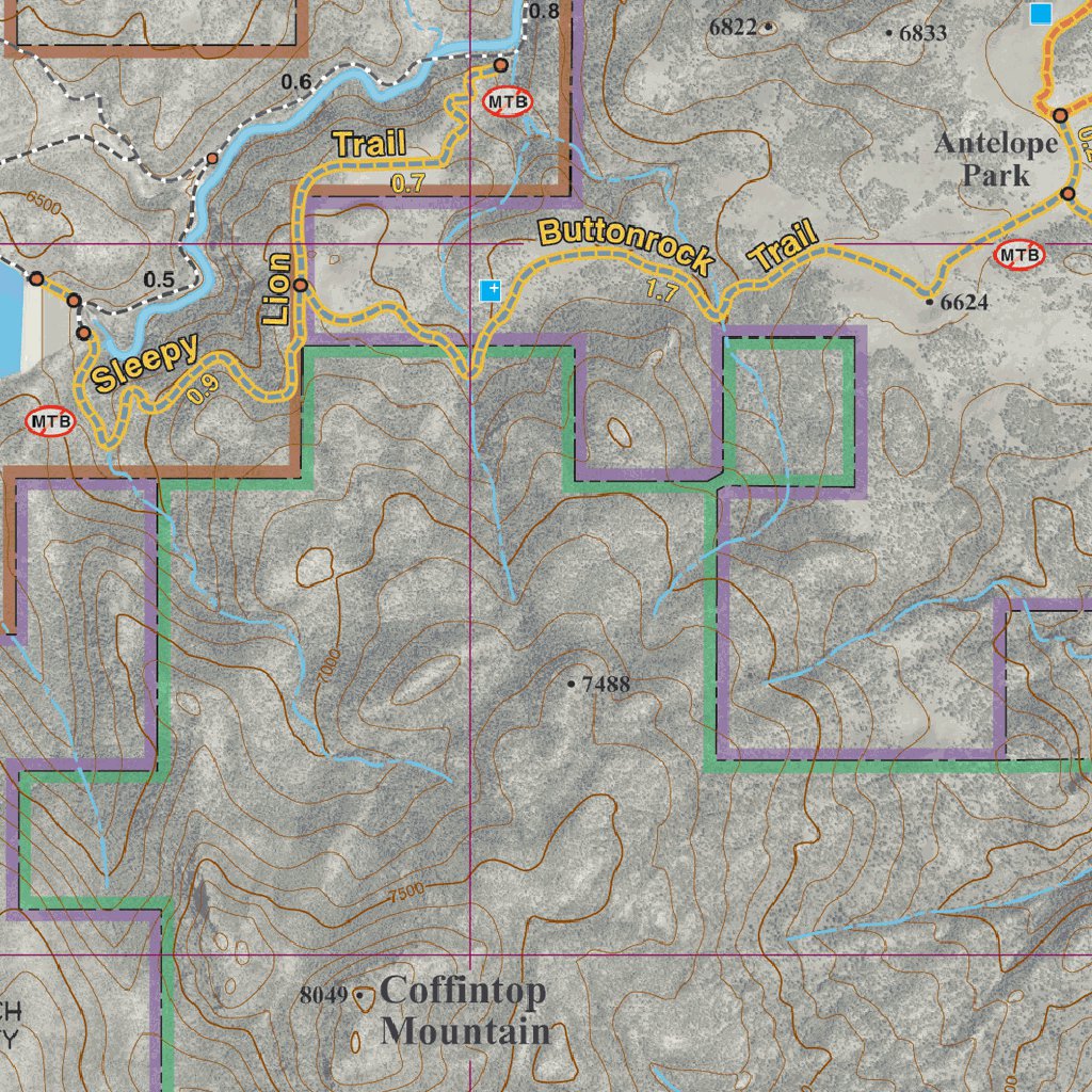Ft Collins Lyons Trails Map Page 1 Singletrack Maps by Singletrack Maps ...