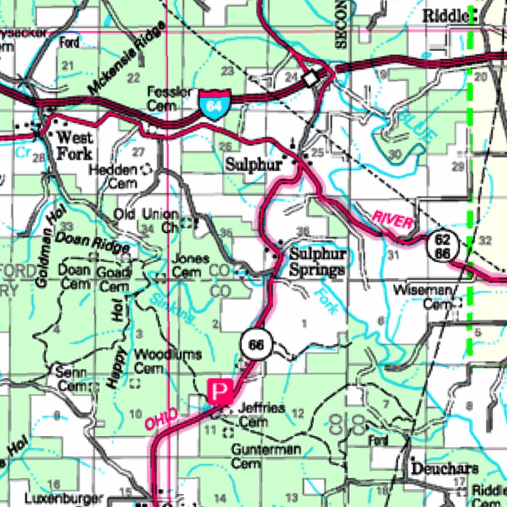 Hoosier NF Forest Visitor Map - Tell City Ranger District by US Forest ...