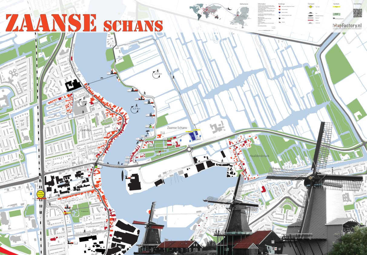 Zaanse Schans 2022 Map by Mapfactory | Avenza Maps
