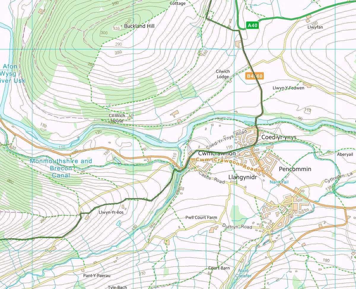 Brecon Beacons National Park Map by Paul Johnson - Offline Maps ...