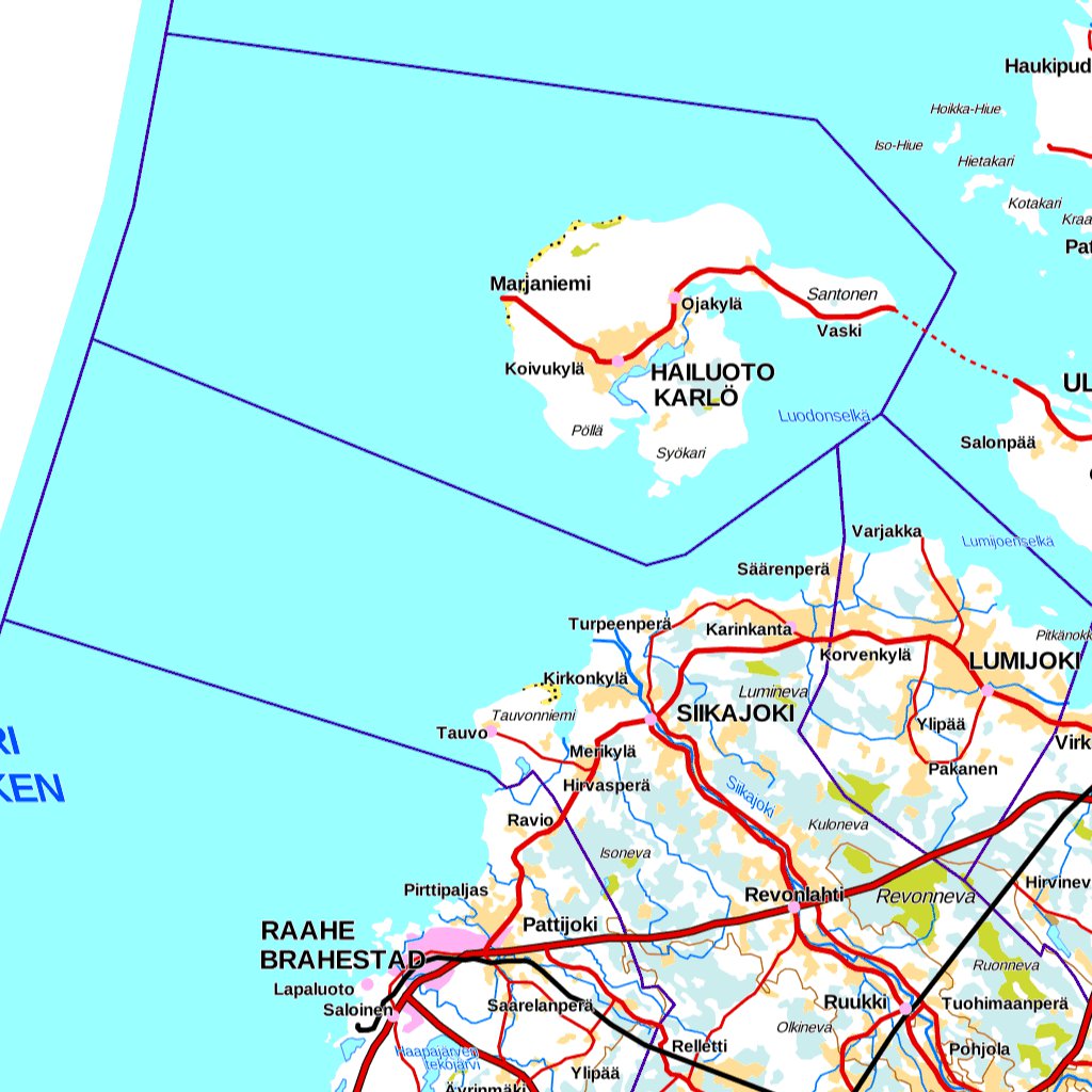 Finland 1:500k Topo Map by Paul Johnson - Offline Maps | Avenza Maps