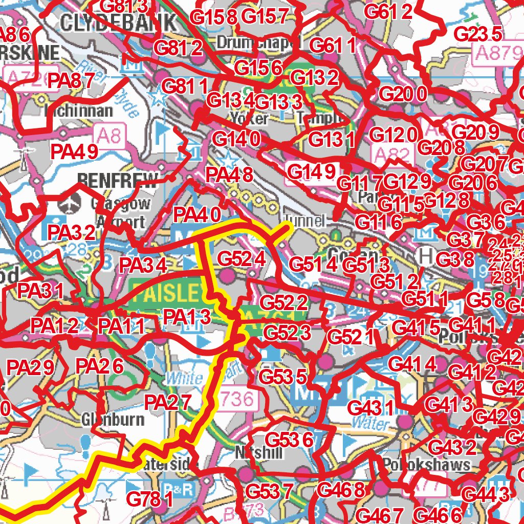XYZ Postcode Sector Map - (S17) - Scottish Central Belt West by XYZ ...