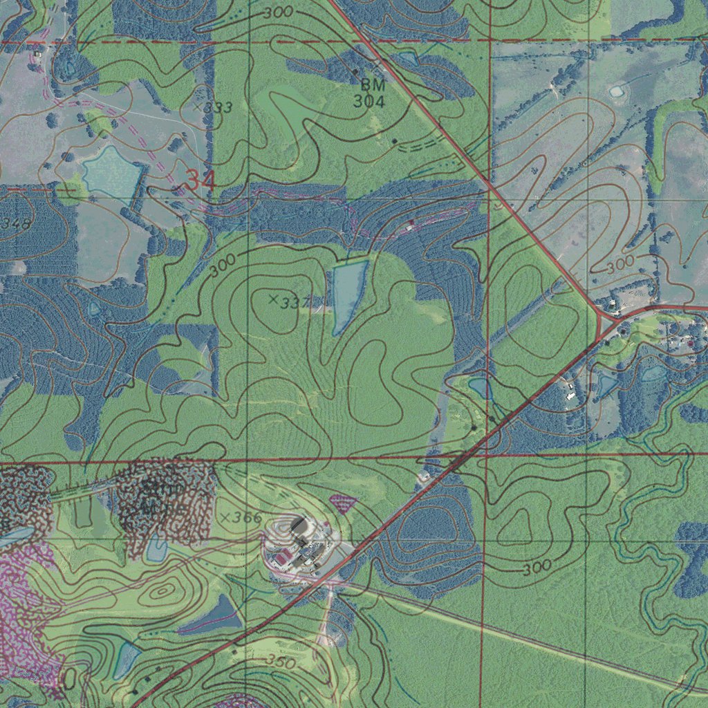 AL-SANDY RIDGE: GeoChange 1975-2012 Map by Western Michigan University ...