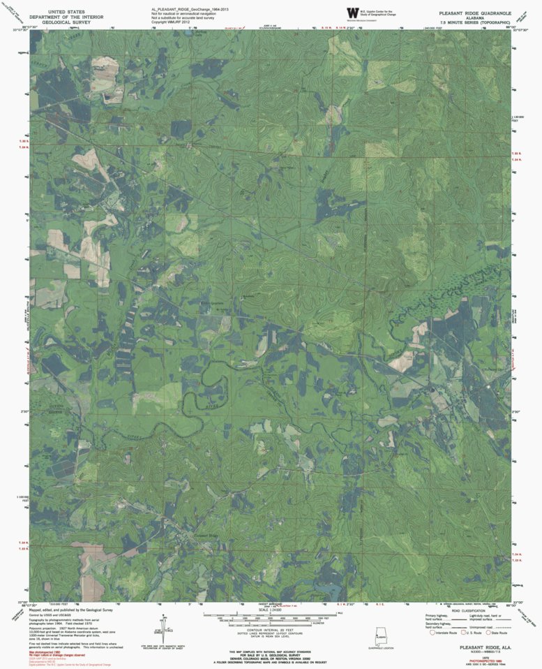AL-PLEASANT RIDGE: GeoChange 1964-2013 Map by Western Michigan ...