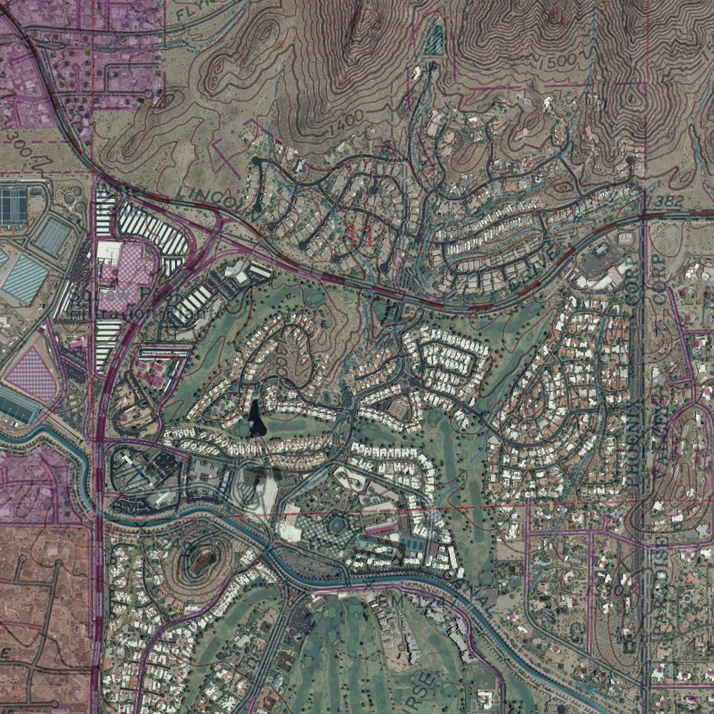 AZ-SUNNYSLOPE: GeoChange 1962-2010 Map by Western Michigan University ...