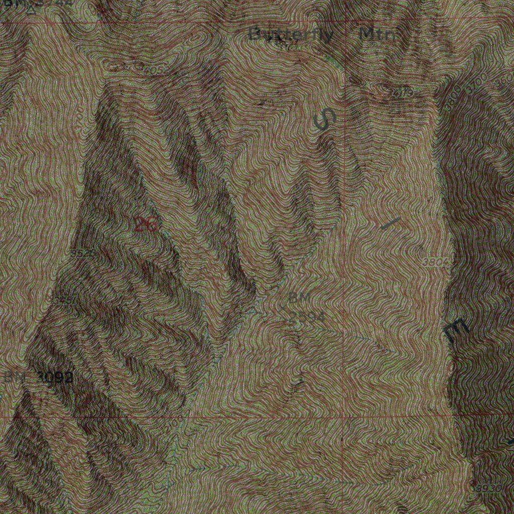 AZ-MONTEZUMA PEAK: GeoChange 1951-2010 Map by Western Michigan ...
