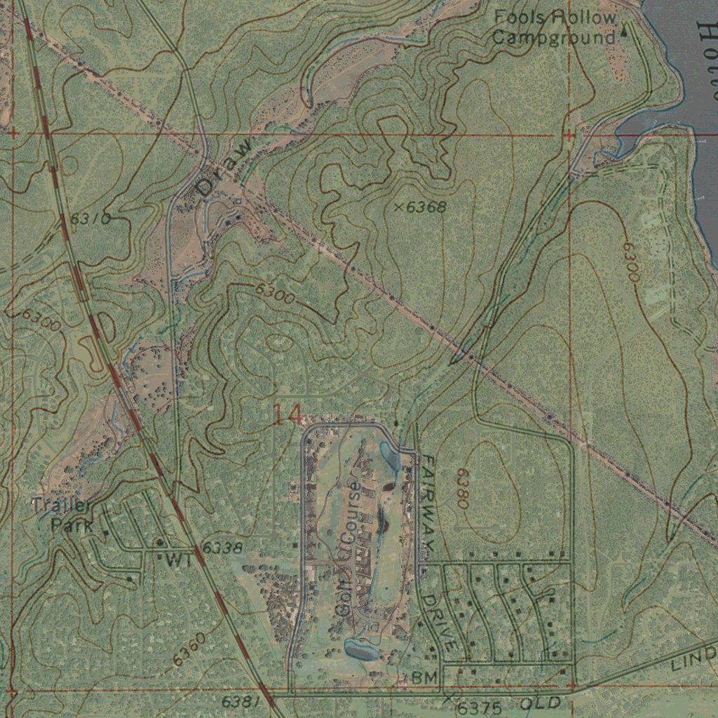 AZ-SHOW LOW NORTH: GeoChange 1968-2010 Map by Western Michigan ...