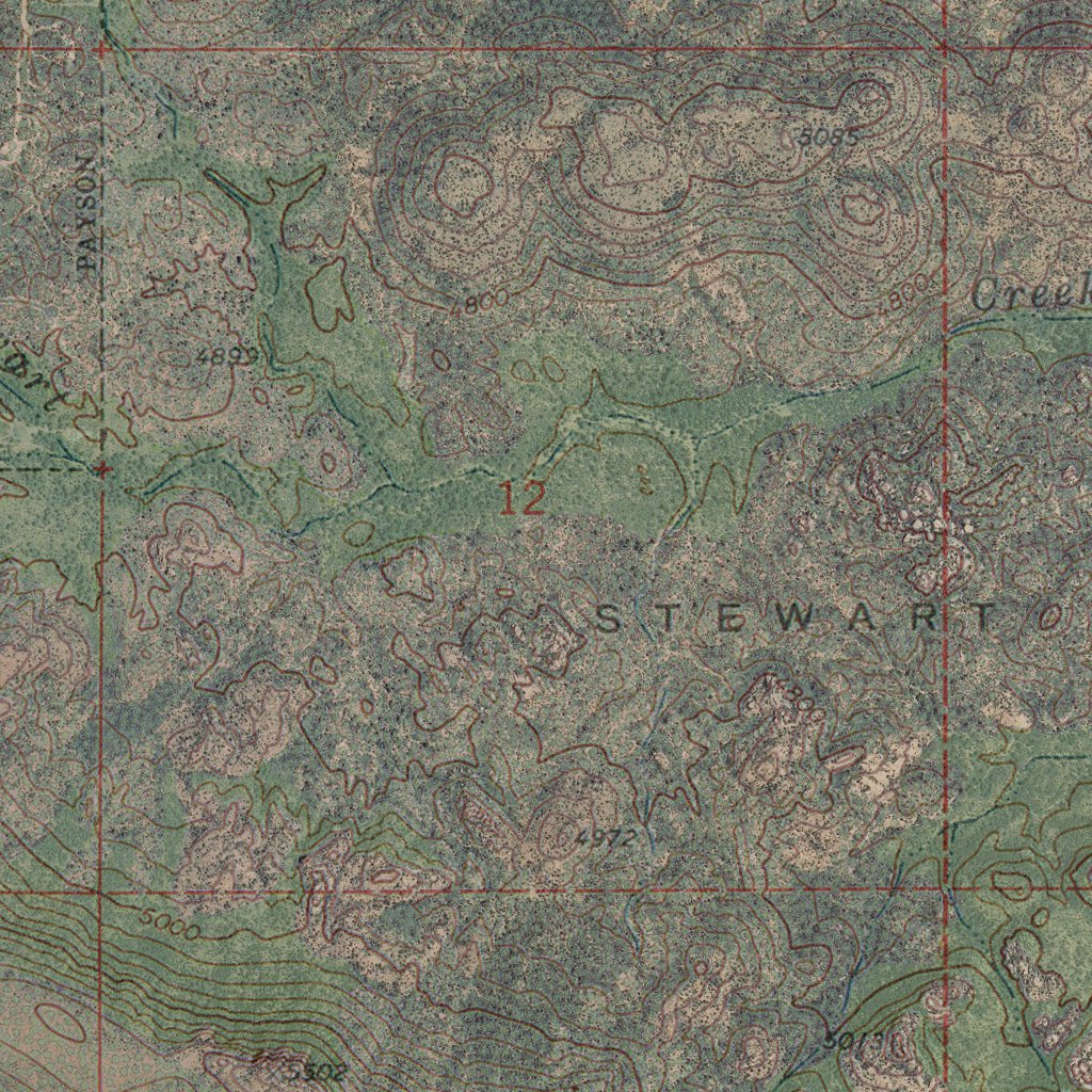 AZ-PAYSON SOUTH: GeoChange 1965-2010 Map by Western Michigan University ...