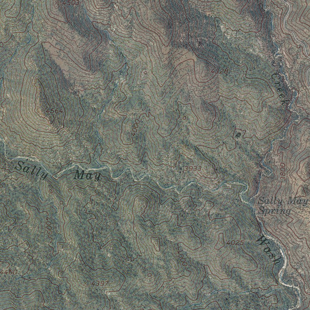 AZ-HACKBERRY MOUNTAIN: GeoChange 1965-2010 Map by Western Michigan ...