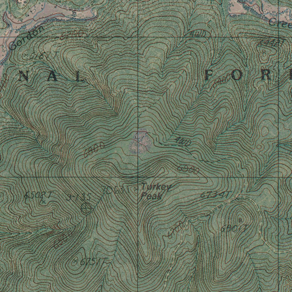 AZ-WOODS CANYON: GeoChange 1985-2010 Map by Western Michigan University ...