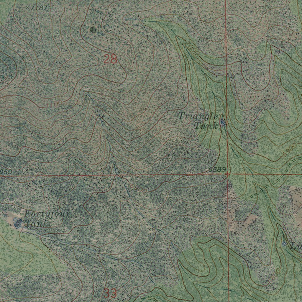 AZ-TURKEY MOUNTAIN: GeoChange 1962-2010 Map by Western Michigan ...