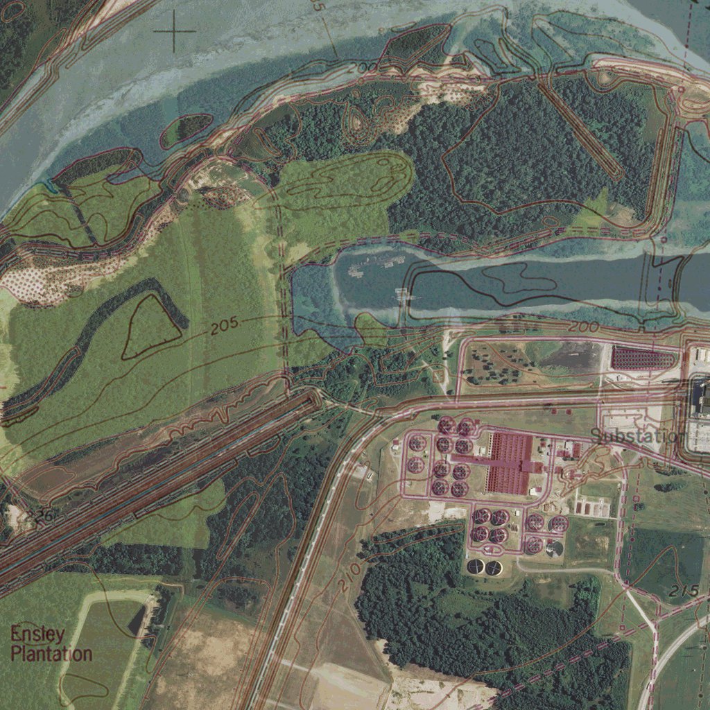 AR-TN-FLETCHER LAKE: GeoChange 1963-2012 Map by Western Michigan ...