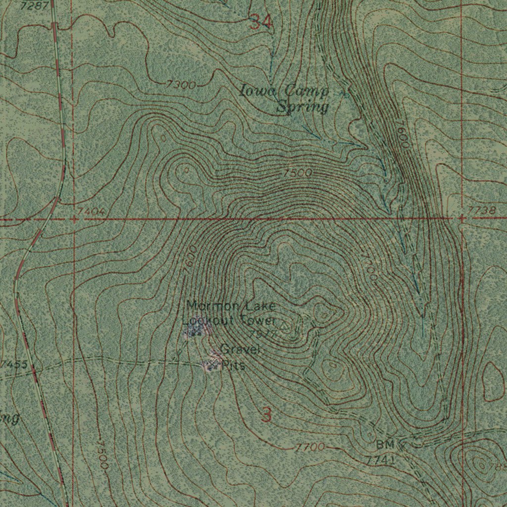 AZ-MORMON LAKE: GeoChange 1962-2010 Map by Western Michigan University ...