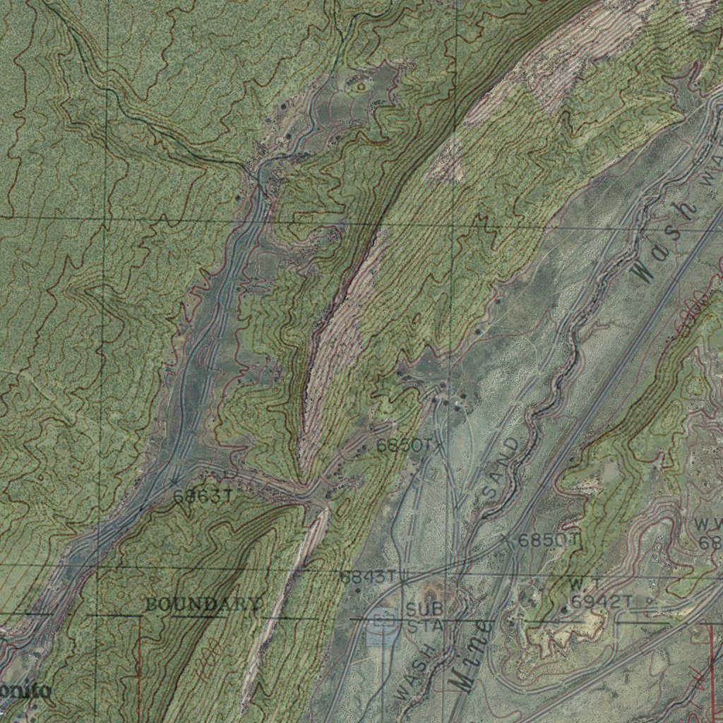 AZ-NM-WINDOW ROCK: GeoChange 1976-2010 Map by Western Michigan ...
