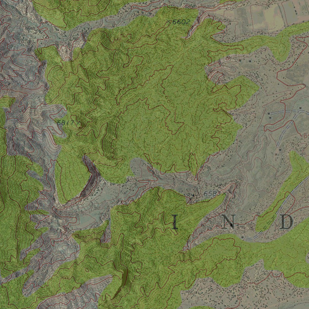 AZ-STEAMBOAT ROCK NE: GeoChange 1971-2010 Map by Western Michigan ...