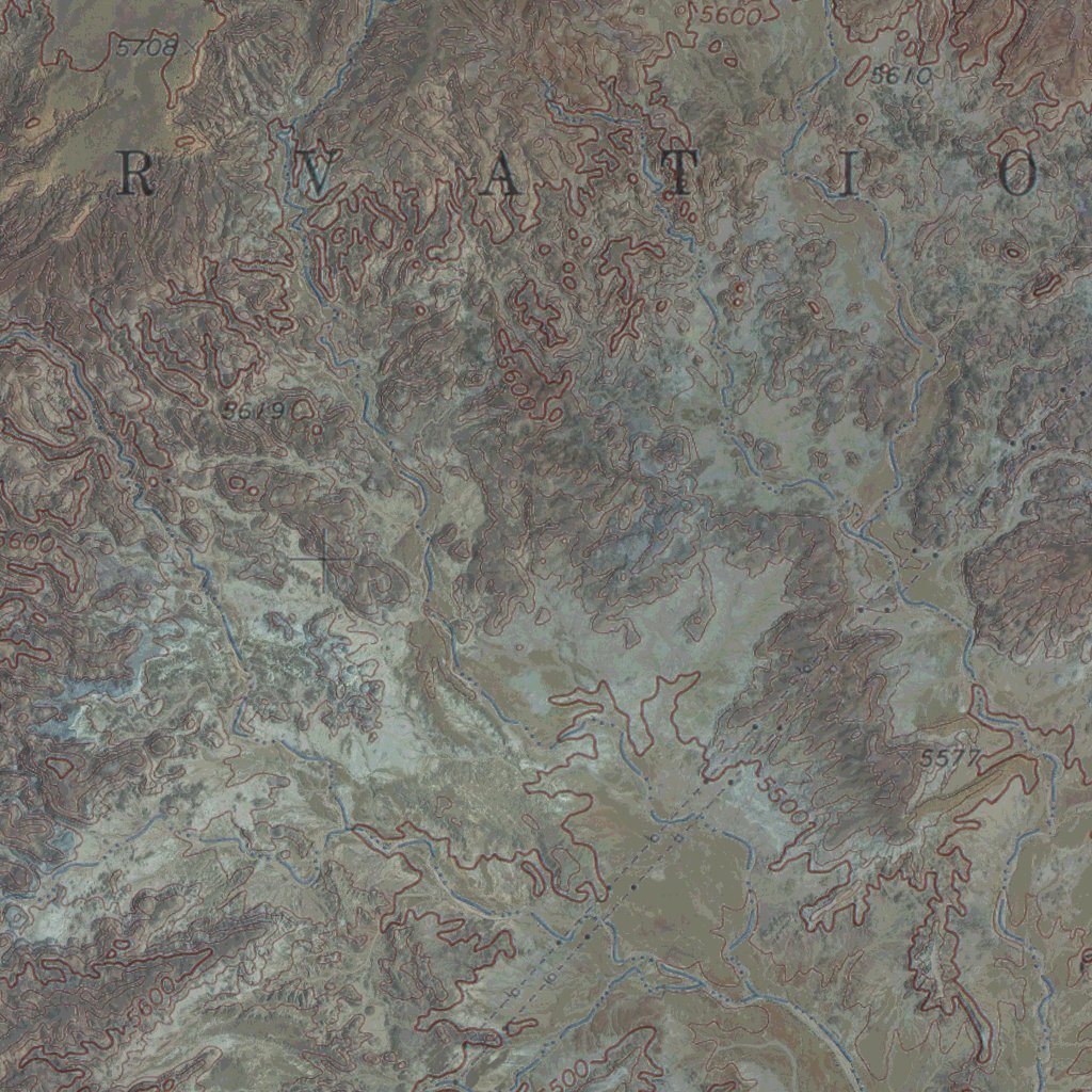 AZ-MITTEN PEAK: GeoChange 1969-2010 Map by Western Michigan University ...