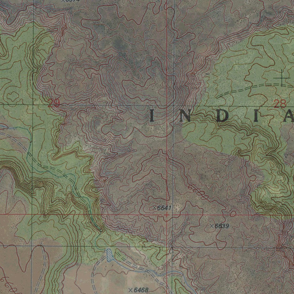 AZ-FIRST FLAT MESA: GeoChange 1964-2010 Map by Western Michigan ...